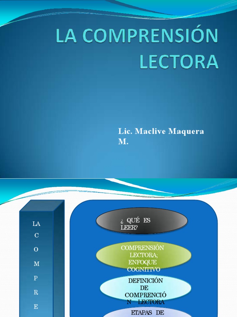 Comprensión Lectora: Definición y Etapas | PDF | Comprensión lectora ...