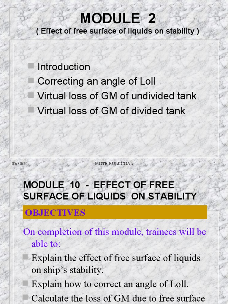 Module 2 - Free Surface Effects | PDF | Density | Classical Mechanics