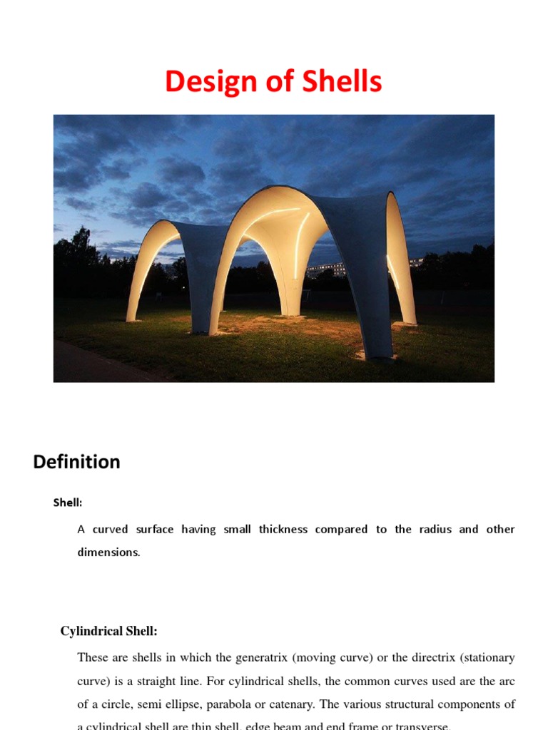 Design of Shells (Theory) | PDF | Beam (Structure) | Geometry