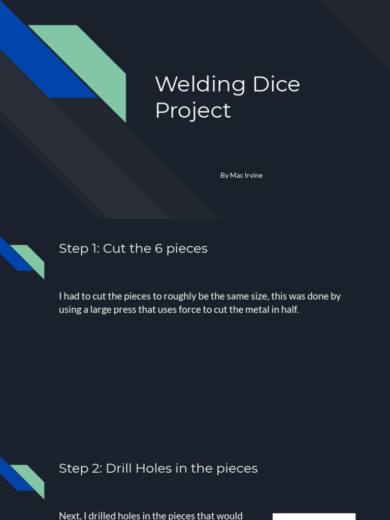 Welding Dice | PDF