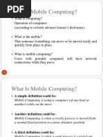 Mobile Computing Notes | PDF | Multiplexing | Wi Max