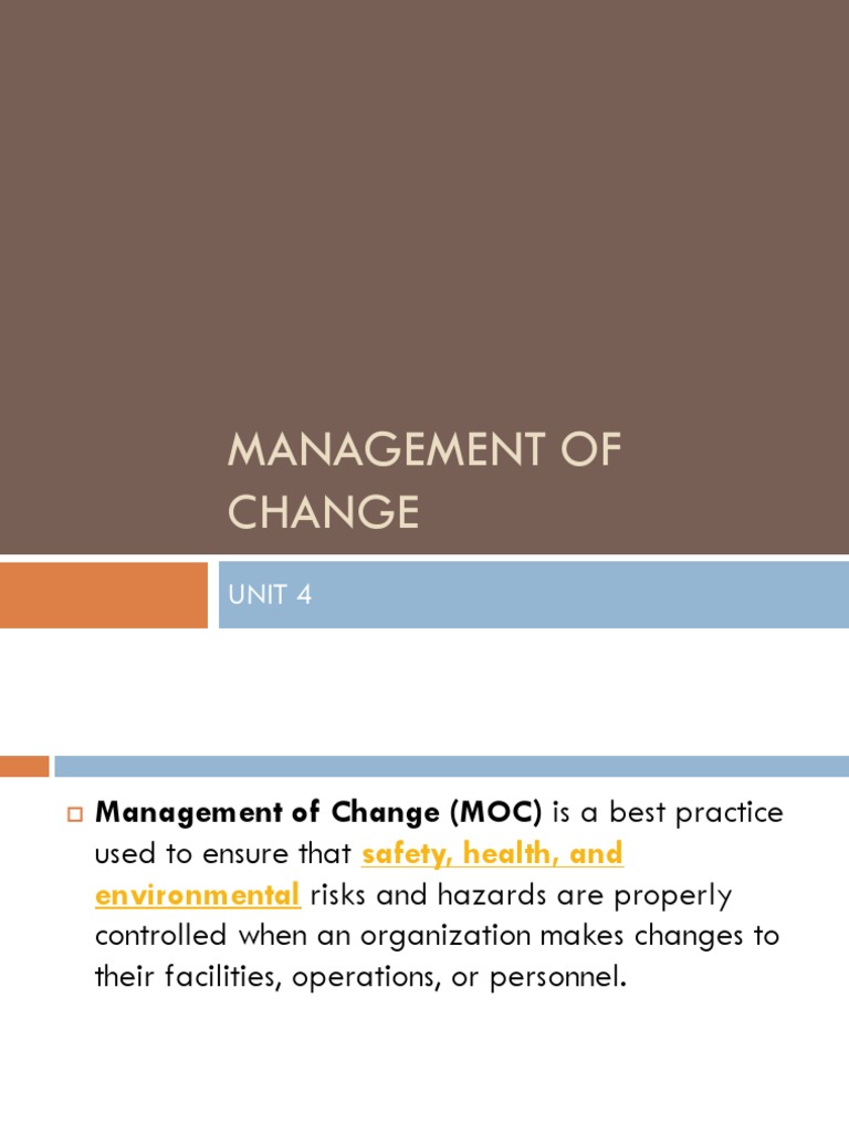 Management of Change Best Practices | PDF