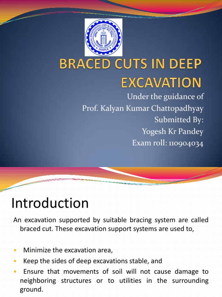 Braced Cuts | PDF | Deep Foundation | Bending