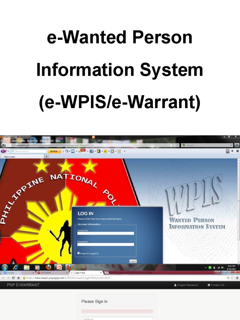 e-Warrant System Overview and Access | PDF | Law