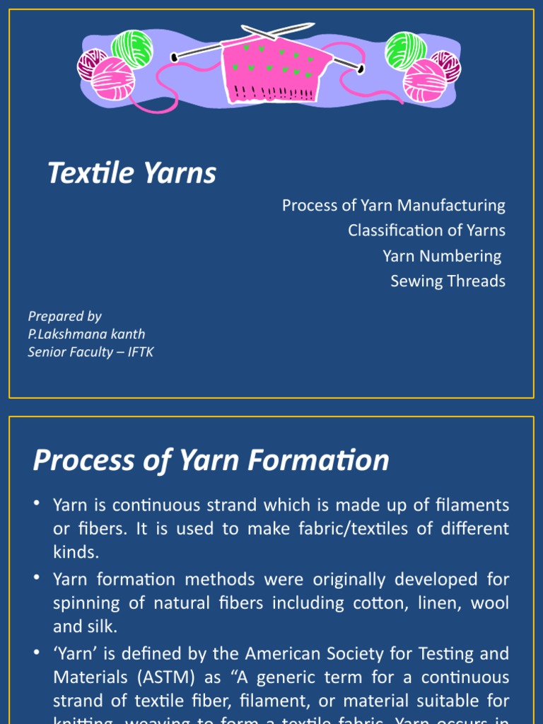 Textile-Yarns Lap Formation | PDF | Yarn | Spinning (Textiles)