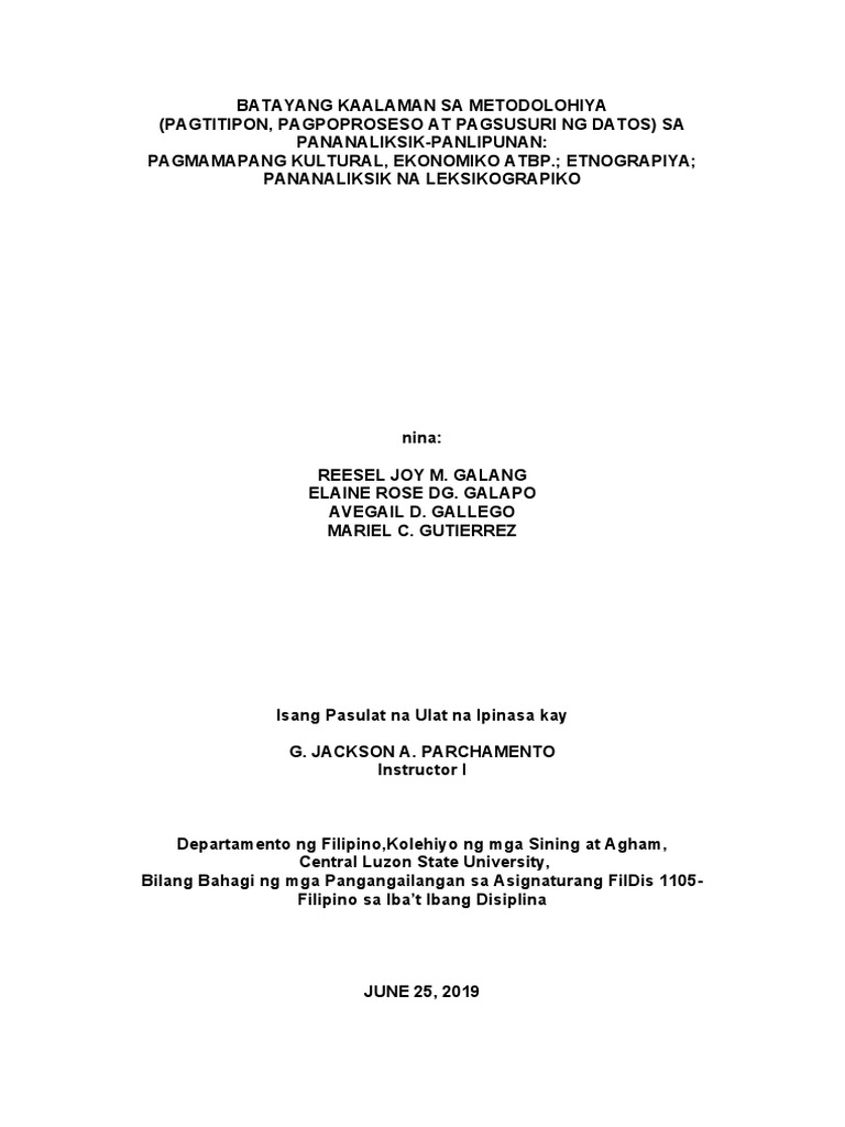 FILDIS Group-7 Written-Report | PDF