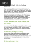 How To Succeed in School | PDF | Schools