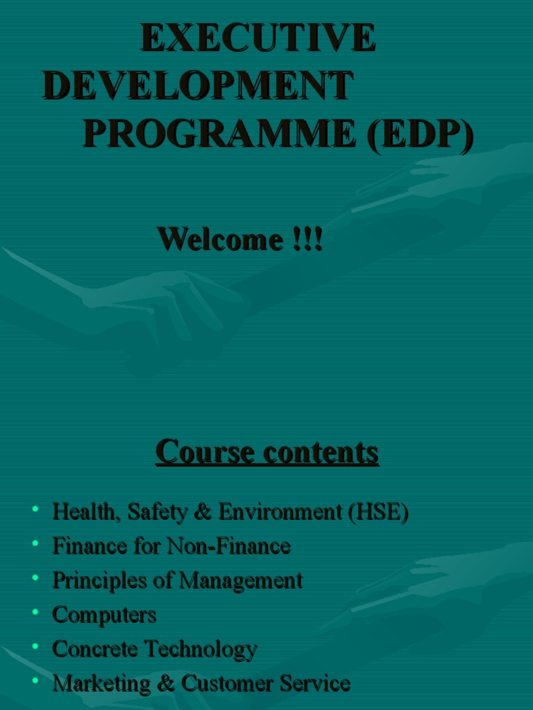 Executive Development Programme Overview | PDF