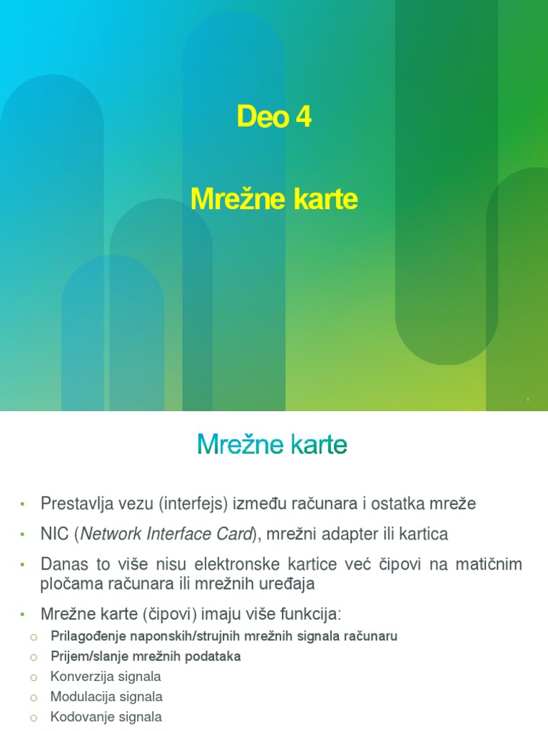 Deo - 4-Mrezne Karte | PDF