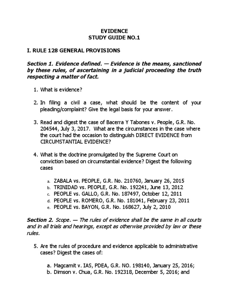 Rule 128-129 | PDF | Evidence | Judicial Notice