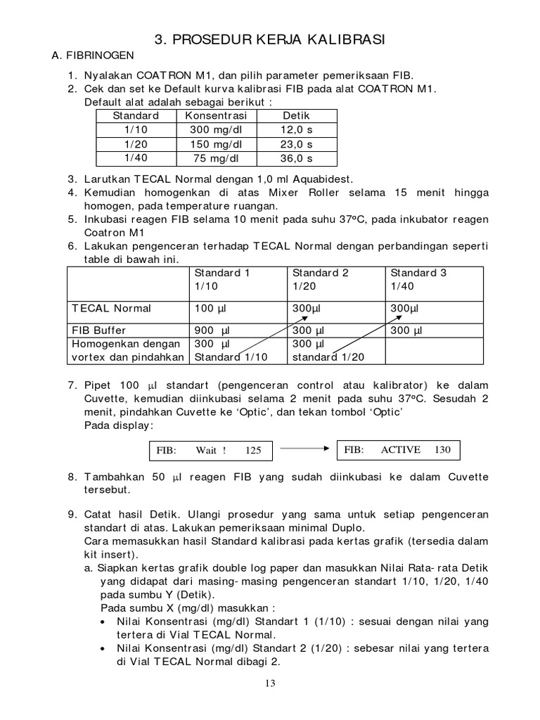 Prosedur Kerja Kalibrasi CM1 | PDF | Teknologi & Rekayasa