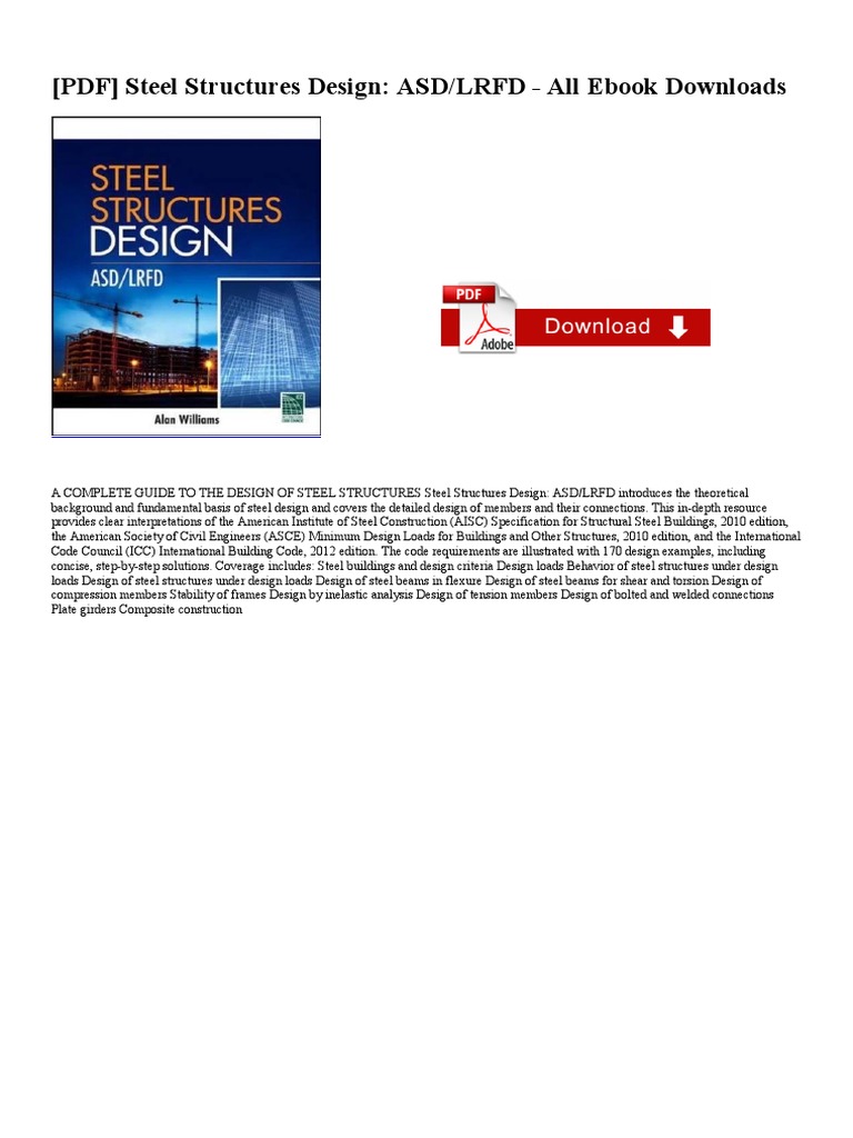 (PDF) Steel Structures Design: ASD/LRFD - All Ebook Downloads | PDF ...