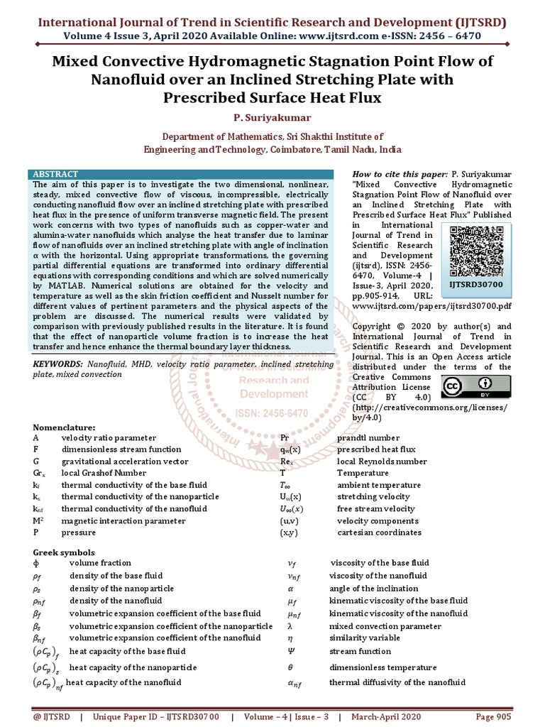 Mixed Convective Hydromagnetic Stagnation Point Flow of Nanofluid Over An Inclined Stretching ...