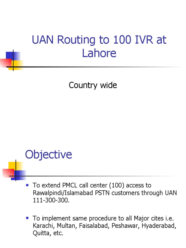 Nationwide UAN Routing Plan | PDF | Telecommunications | Networks