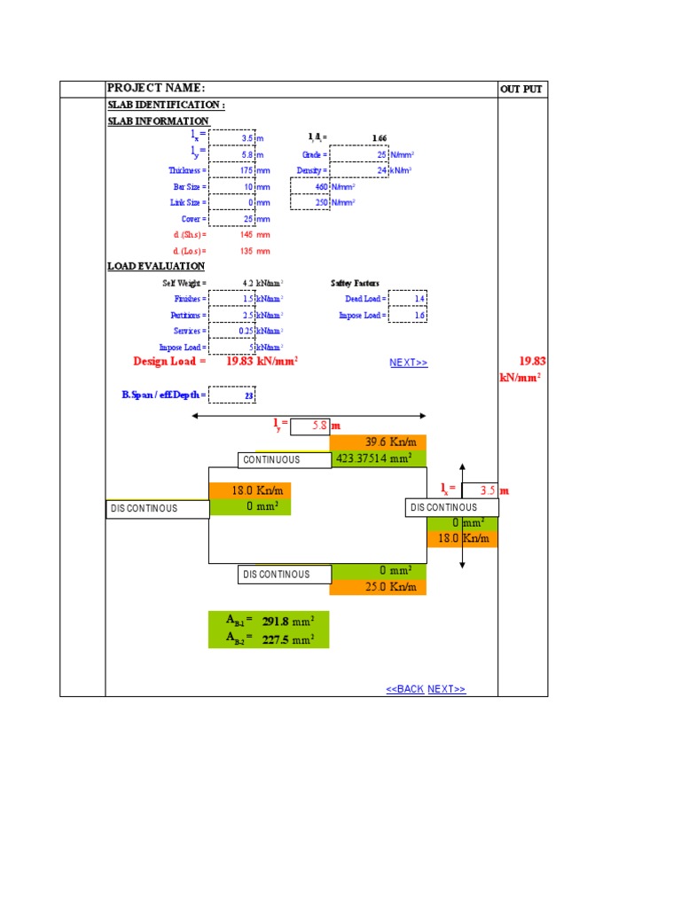 Two-Way Slab Design Calculations | PDF | Structural Engineering ...
