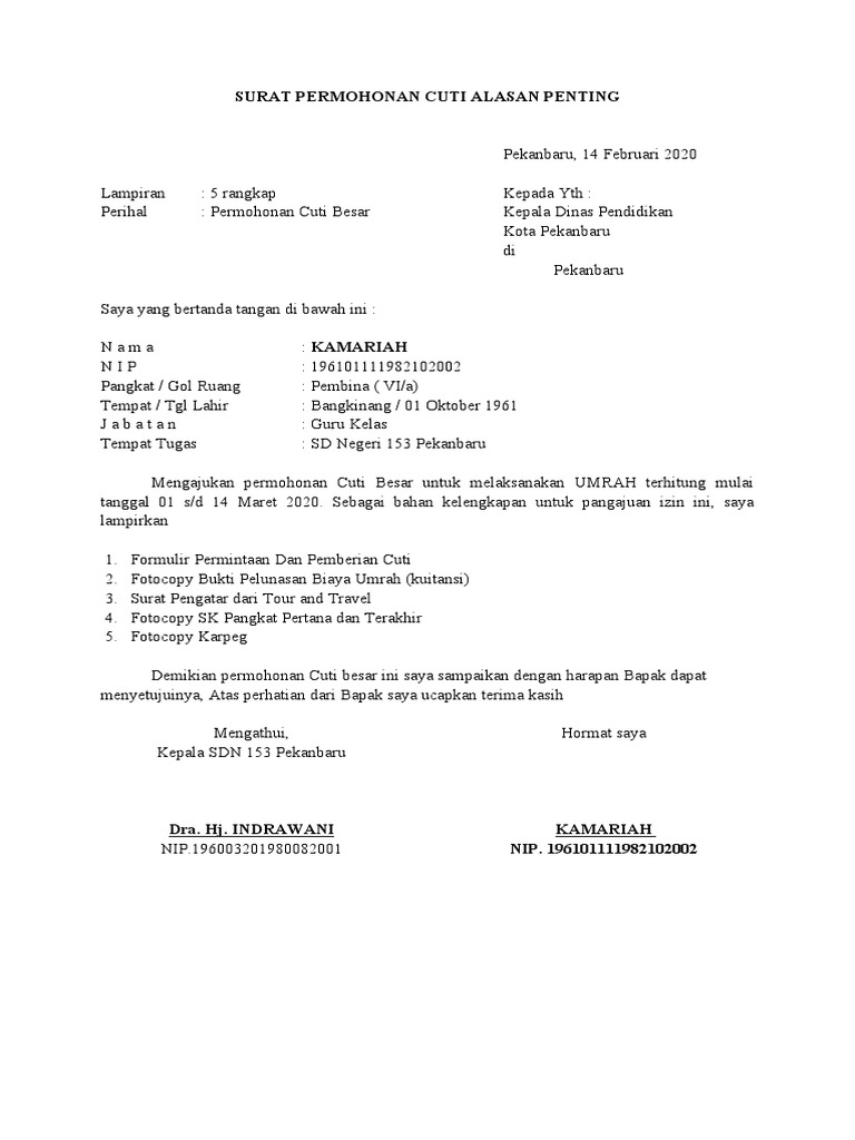CUTI UMRAH | PDF