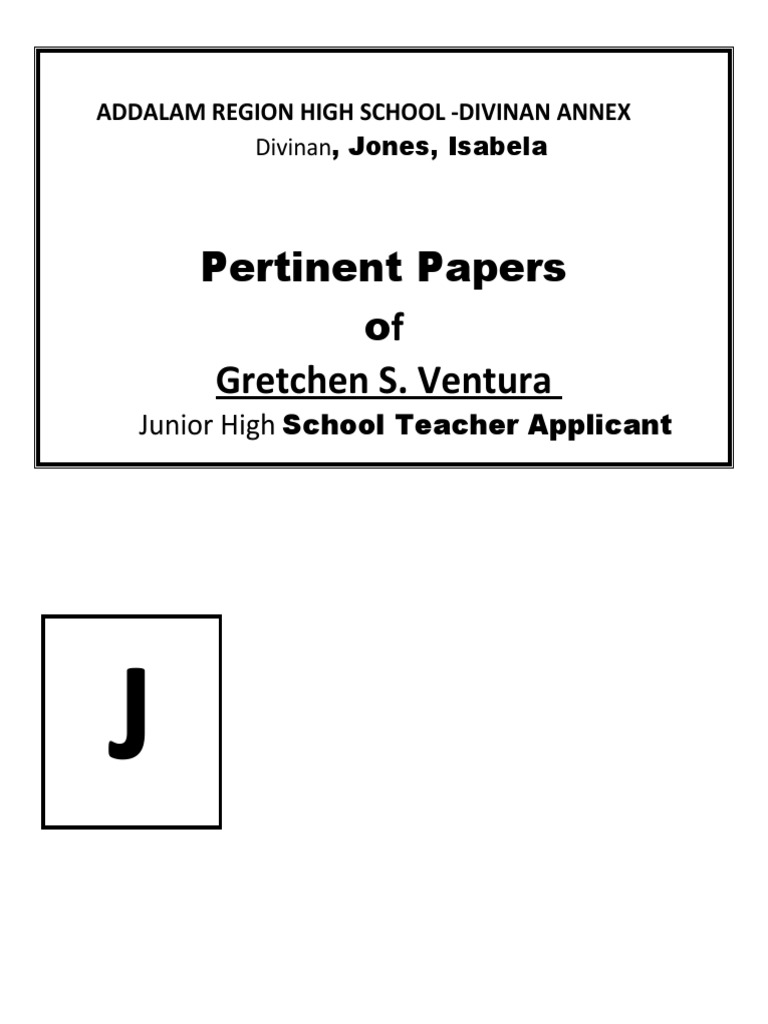 Pertinent Papers Cover | PDF