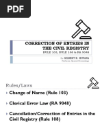 Rule 108, Rules of Court | PDF | Law