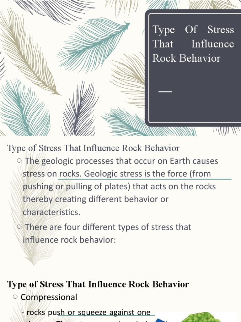 Types of Stress Influencing Rock Behavior | PDF | Social Science ...