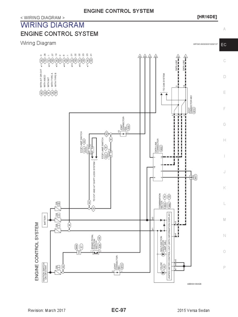 Wiring Diagram: Engine Control System | PDF