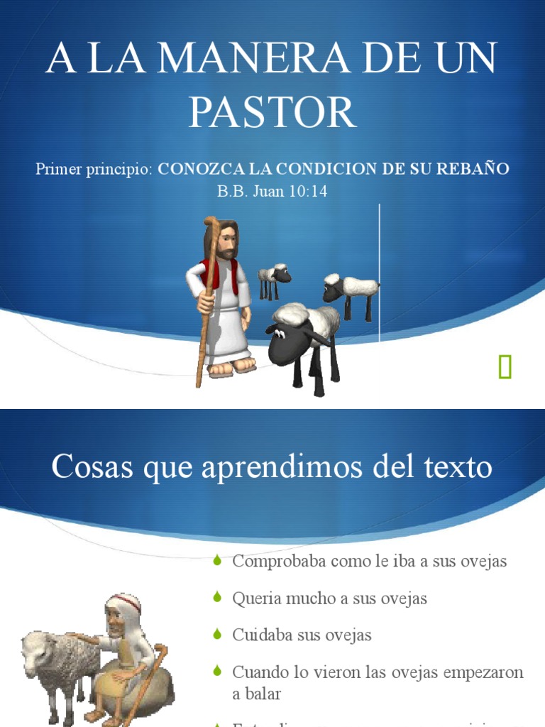 A La Manera de Un Pastor | PDF | Oveja