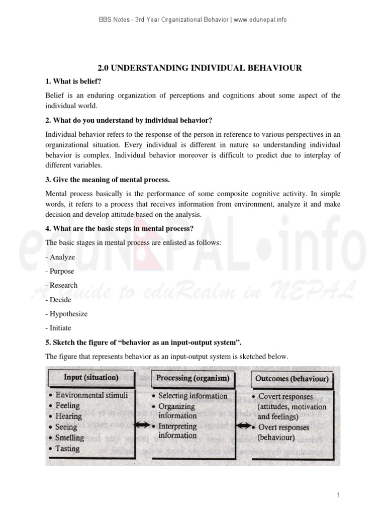Understanding Individual Behavior: An Analysis of Factors Influencing ...