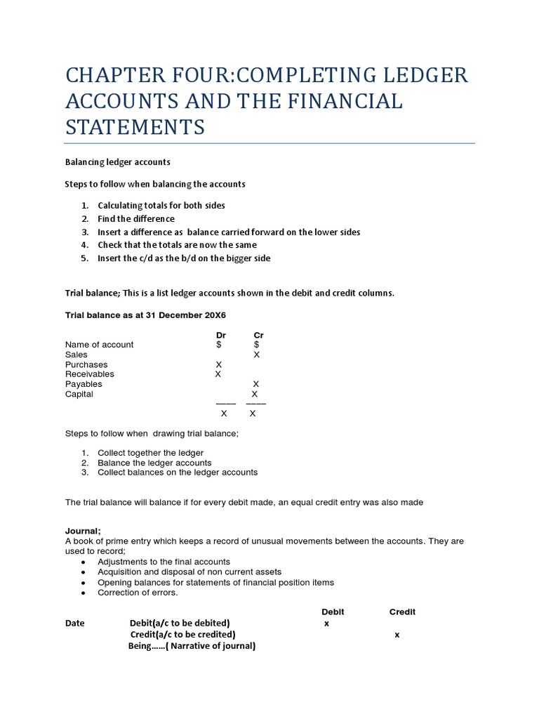 Fa1 Notes Chapter Four Pdf Pdf Debits And Credits Corporations