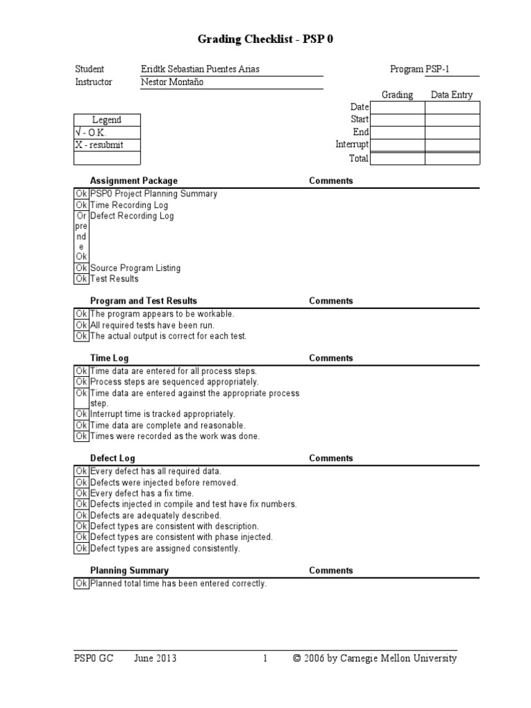 Lista Chequeo PM | PDF | Computing | Software Engineering