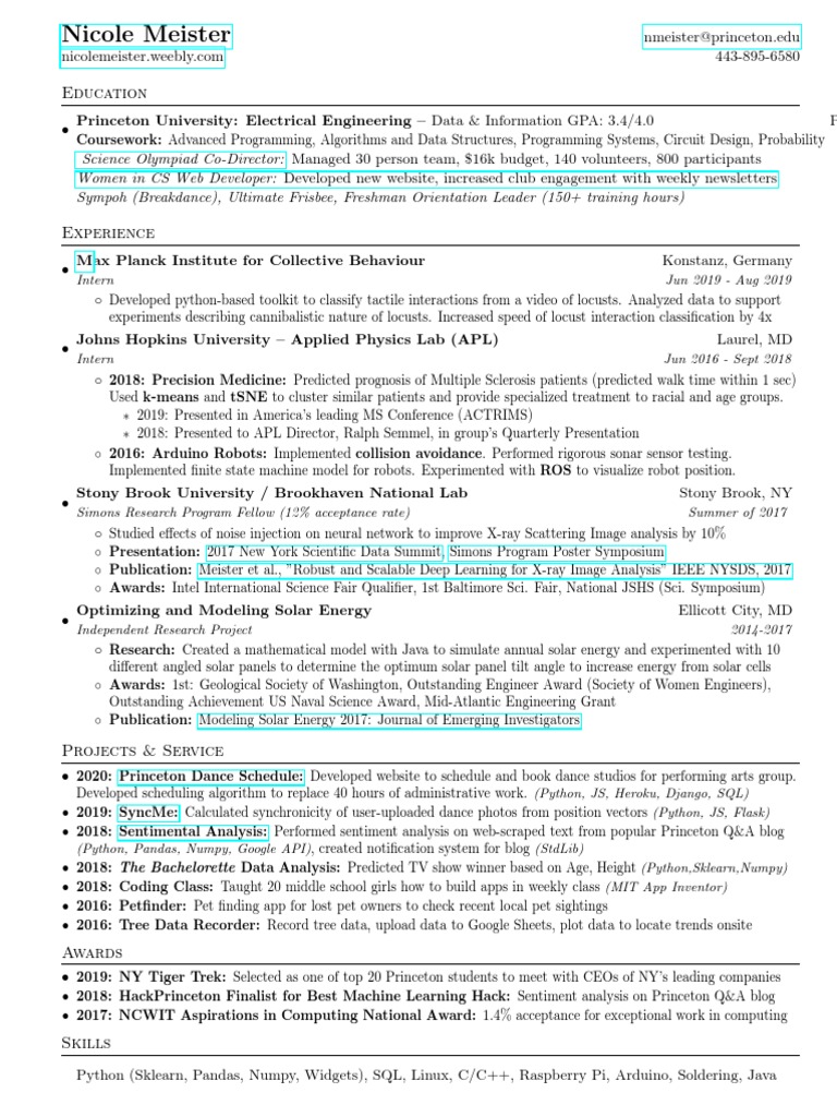 Nicole Meister Resume 30 1 | PDF | Computing | Computing And ...