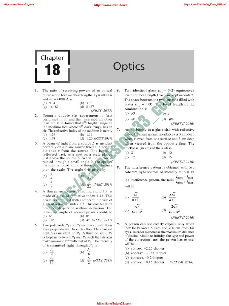 Optics PDF | PDF