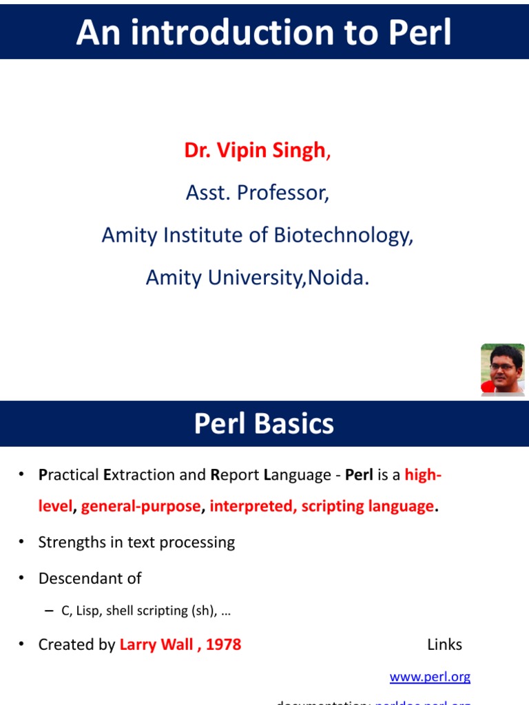 An Introduction To Perl PDF | PDF | Perl | Scripting Language
