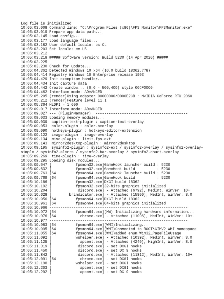 Fps Monitor | PDF | Graphics Processing Unit | Windows 10