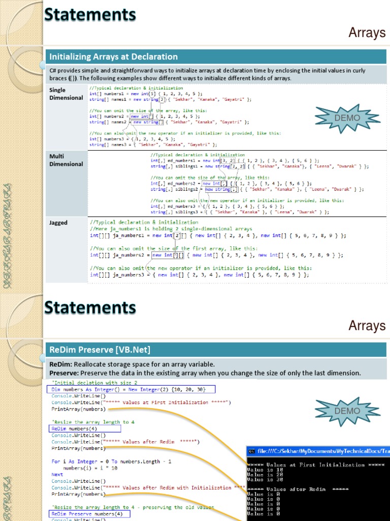 Arrays: Initializing Arrays at Declaration | PDF | Control Flow | Array ...