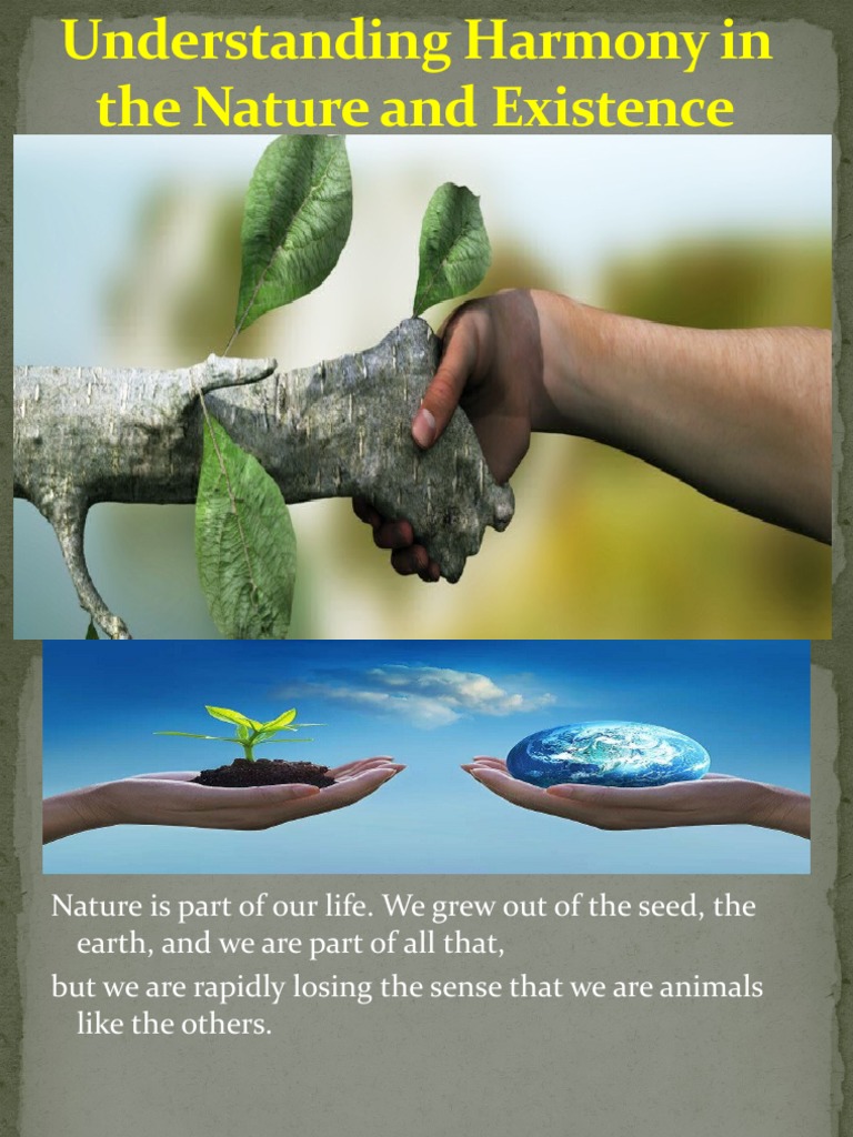 Understanding Harmony in The Nature and Existence Unit III New | PDF ...