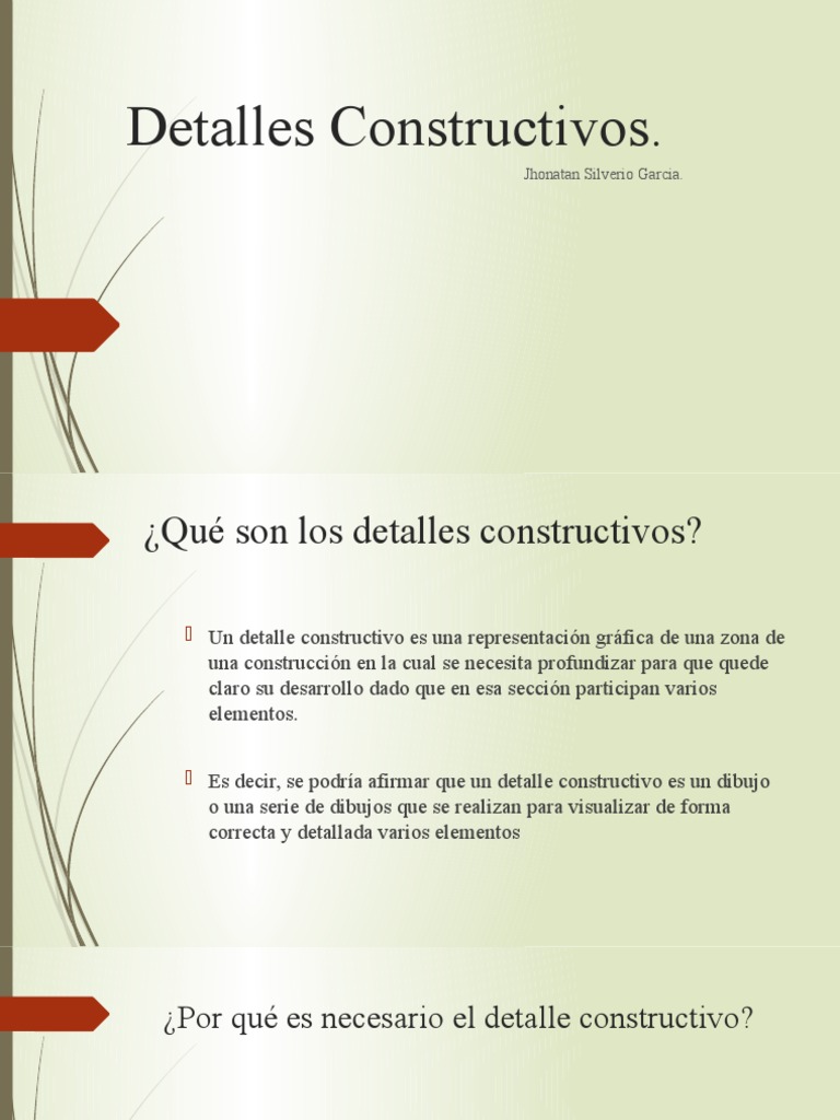 Detalles Constructivos | PDF