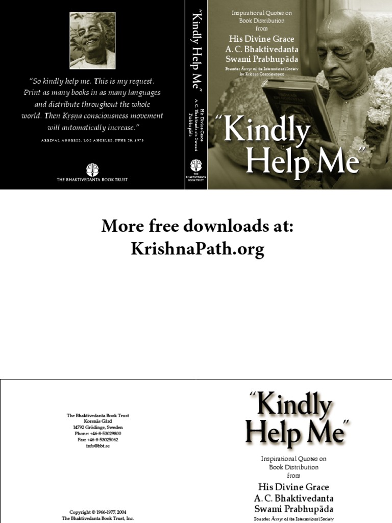 Kindly Help Me-Book Distribution SP Quote Book PDF | PDF | Religion And ...