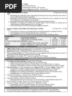 IIM A Resume Format For Freshers | PDF | Mechanical Engineering | Schools