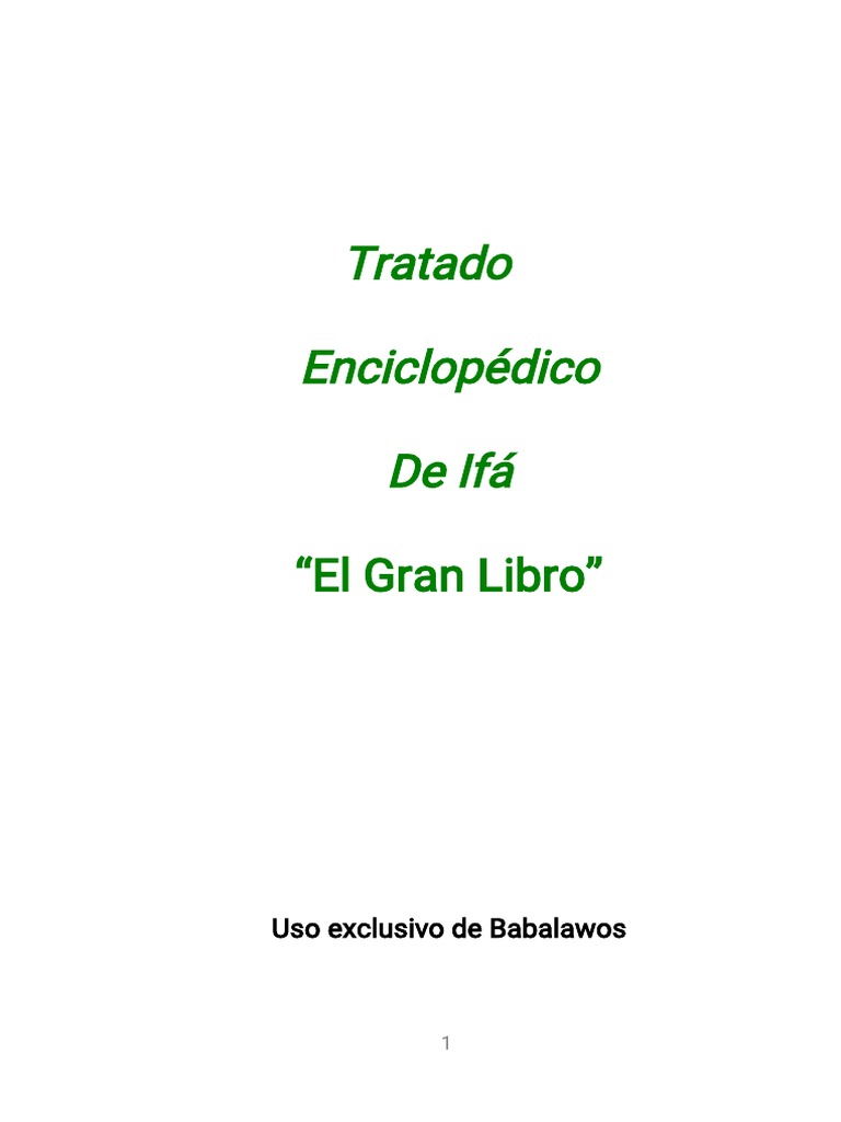 El Gran Libro de Ifa Mini PDF | PDF | Religión y creencia
