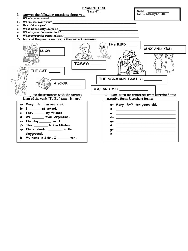 Verb To Be Fun Activities Games - 52052 | PDF | Syntactic Relationships ...