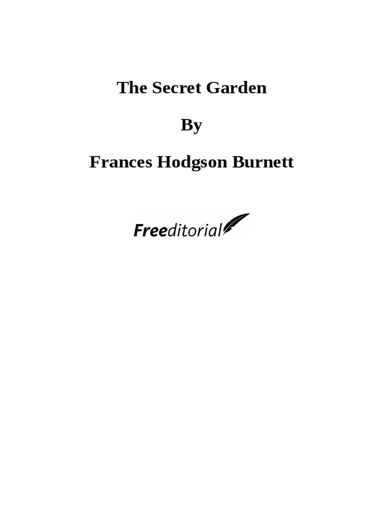 The Secret Garden by Frances Hodgson Burnett | PDF | The Secret Garden