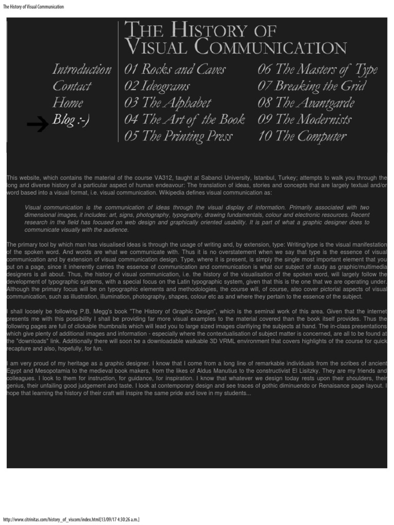 The History of Visual Communication PDF | PDF | Visualization (Graphics ...