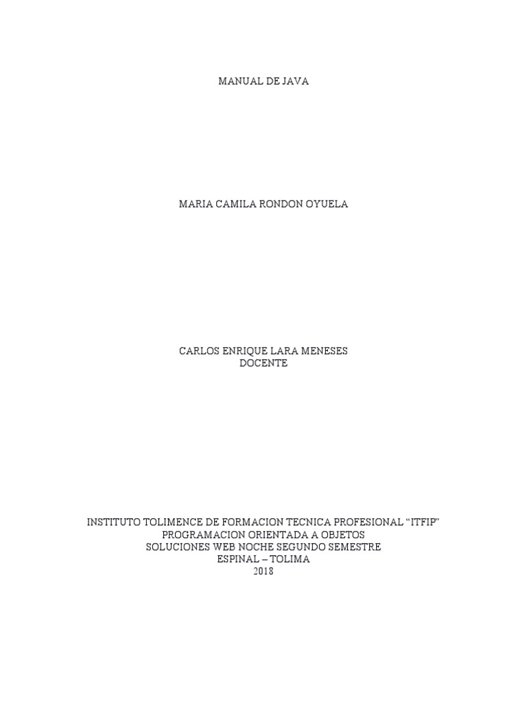 Ejercicios Java | PDF | Java (lenguaje de programación) | Objeto ...