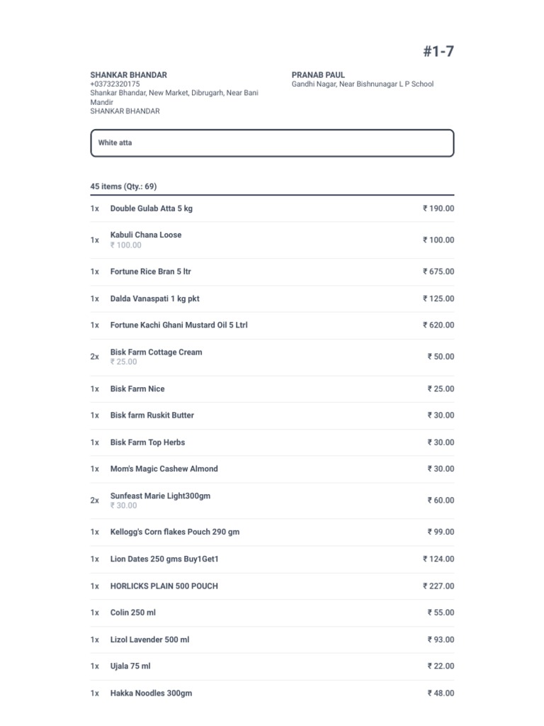 Receipt 1 7 | PDF | Food Ingredients | Cooking