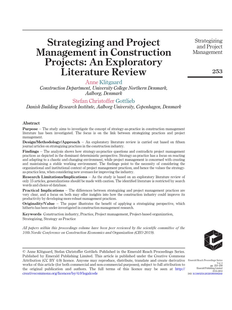 (GOAL) Project Management in Construction Sides | PDF | Project ...