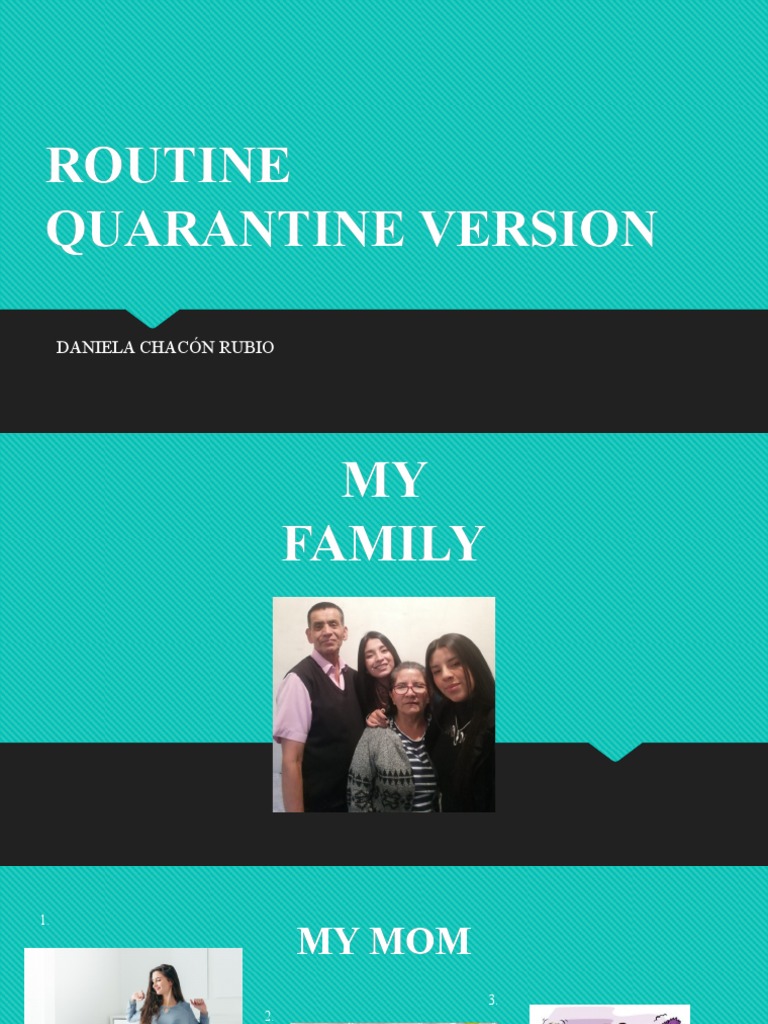 Family Quarantine Routine | PDF