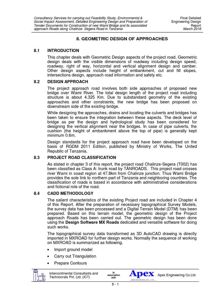 Geometric Design of Approaches - R2 | PDF | Road | Feasibility Study