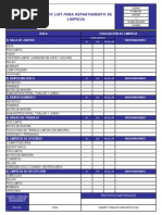 Check List de Limpieza