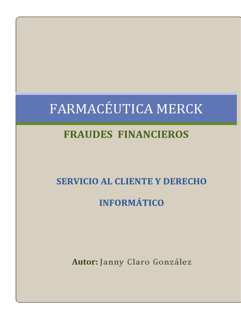 Caso Merck | PDF | Merck & Co. | Business