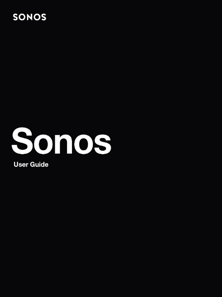 Sonos User Guide | PDF | Loudspeaker | Apple Inc.