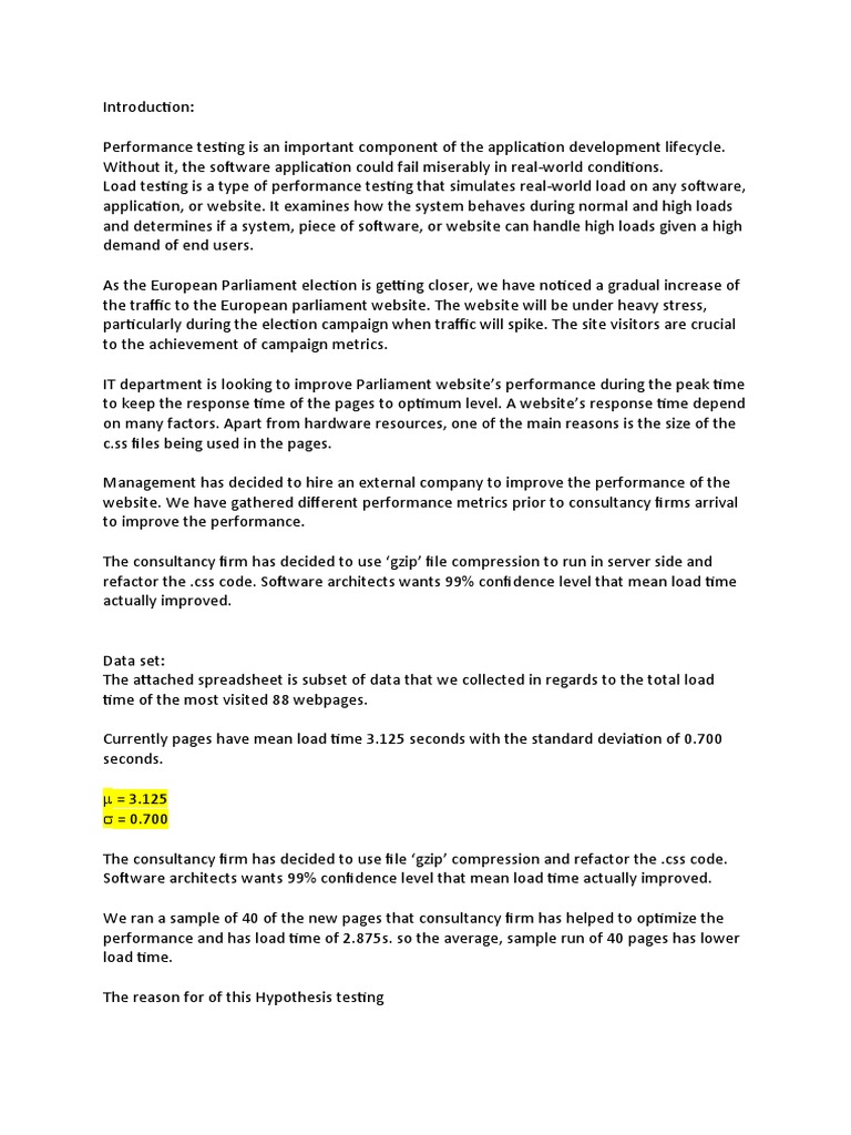 Assignment Pdf Statistical Hypothesis Testing P Value